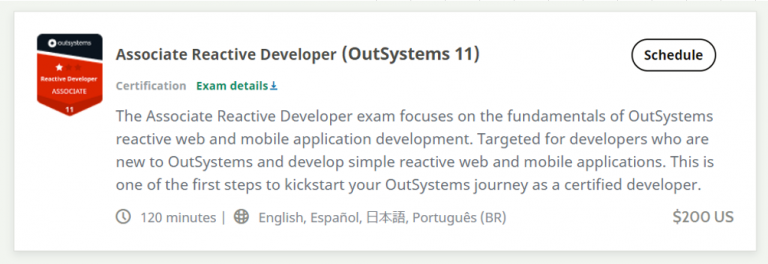 OutSystems認定試験Associate Reactive Developer （OutSystems 11）を受験してみた | MISO